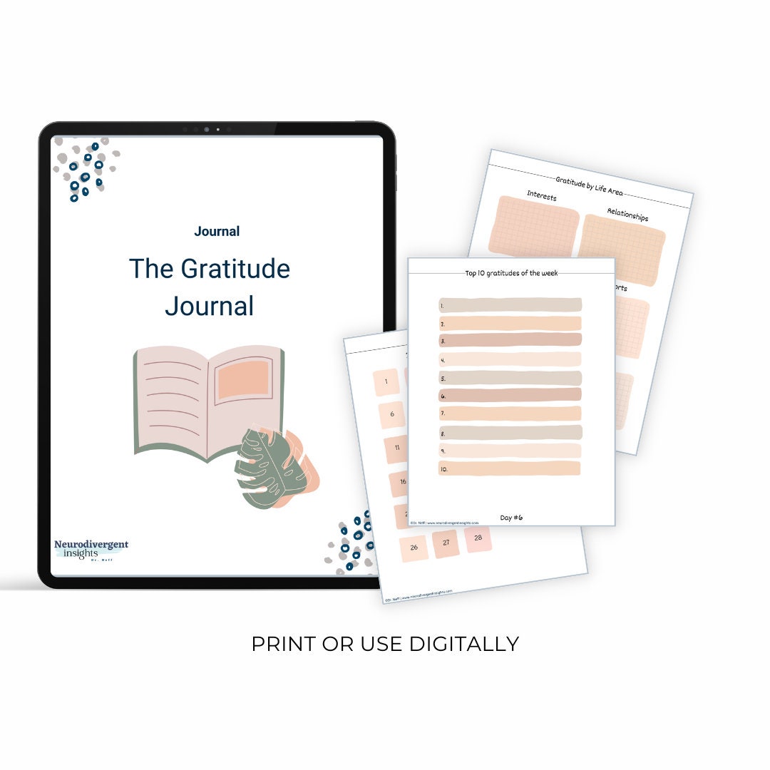 Printable Gratitude Journal | Gratitude Journal Notebook | Gratitude ...