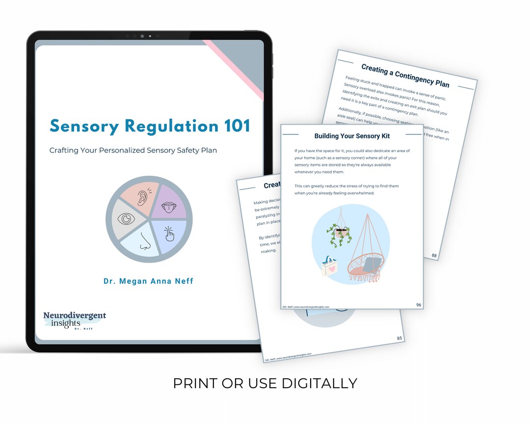 Personalized Sensory Safety Plan Sensory Regulation Workbook Digital ...