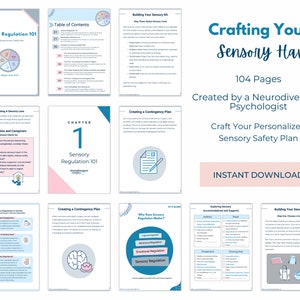 Personalized Sensory Safety Plan Sensory Regulation Workbook Digital ...