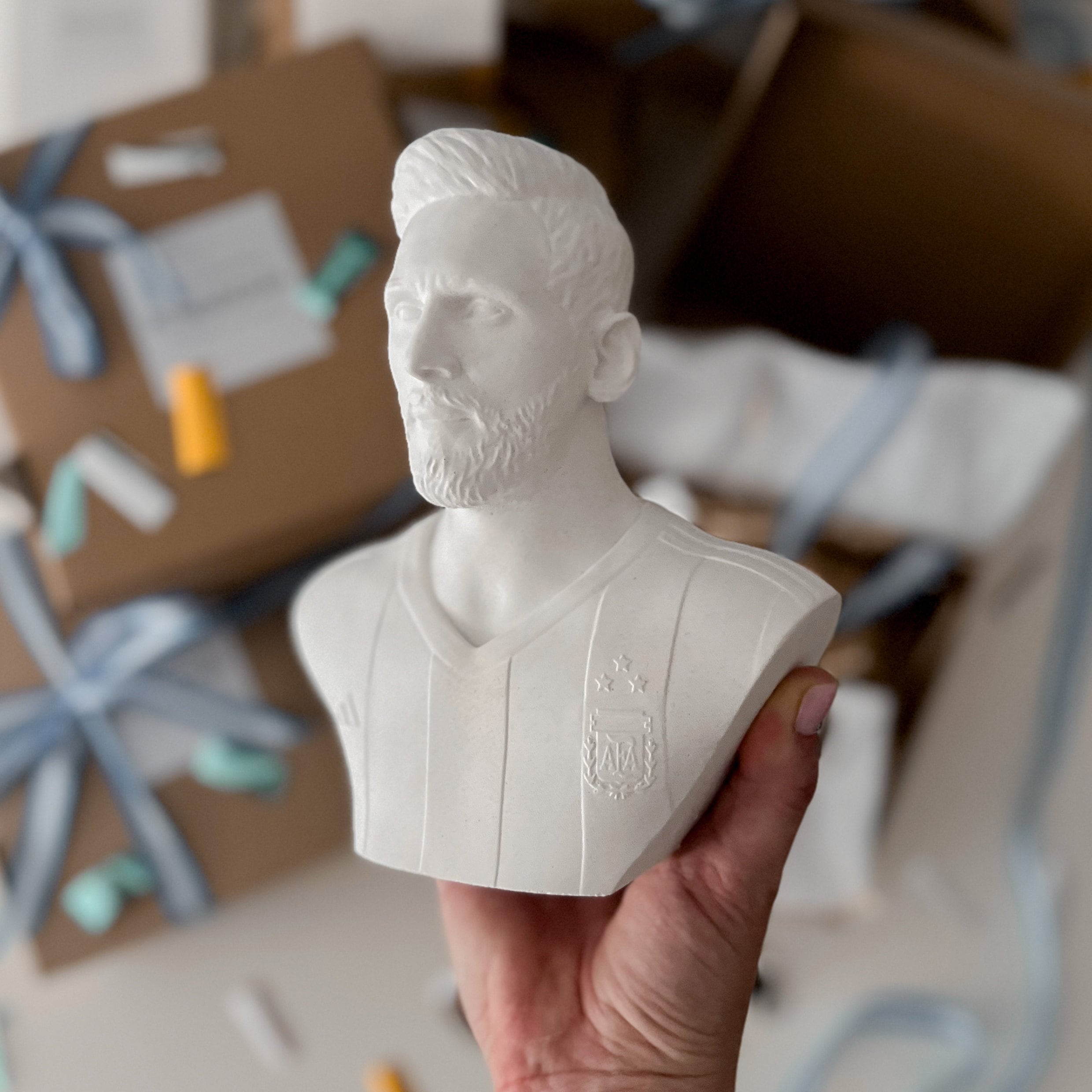 Lionel Messi Concrete Sculpture - Etsy