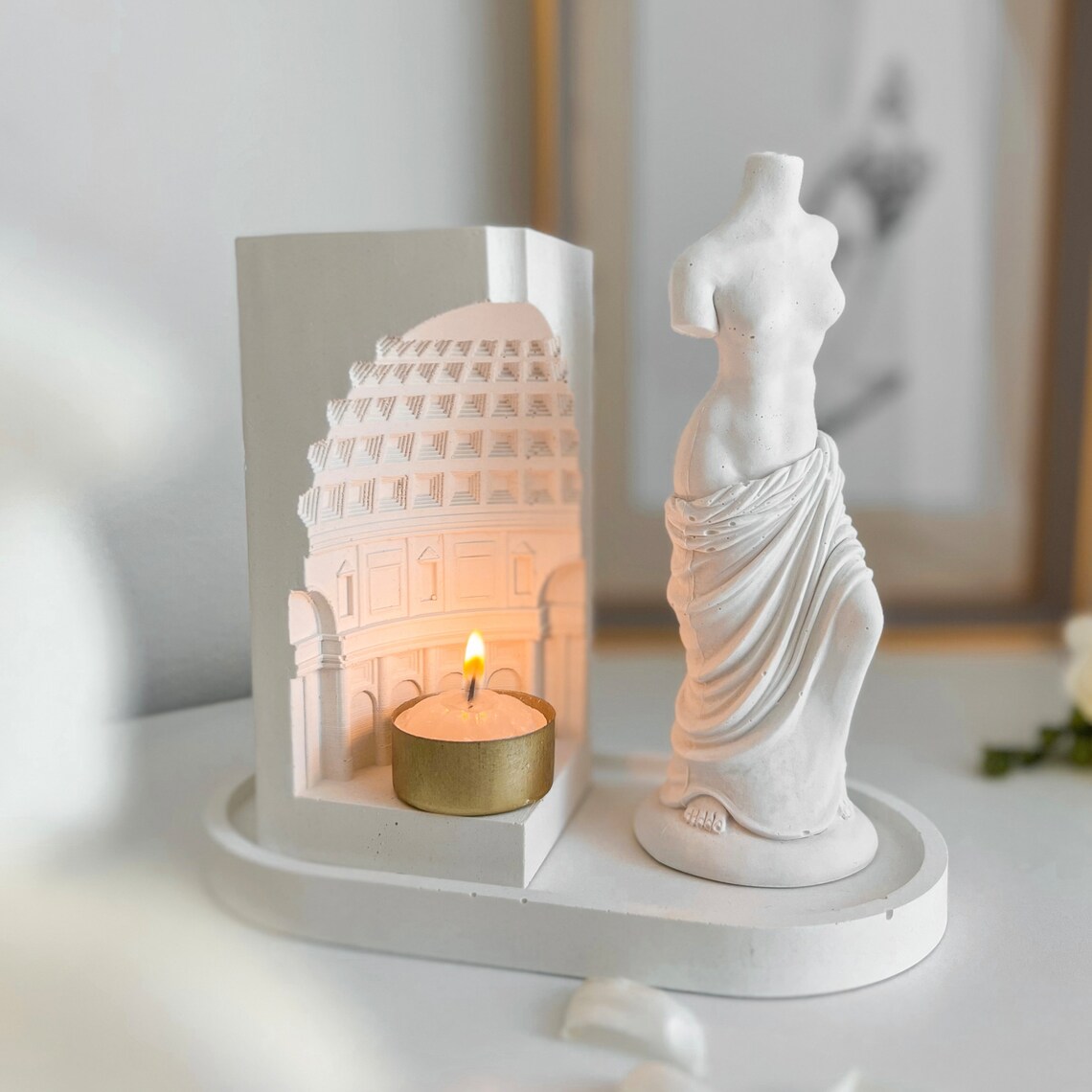 Gift Box Femme pantheon, Venus of Milo, Concrete Tray - Etsy