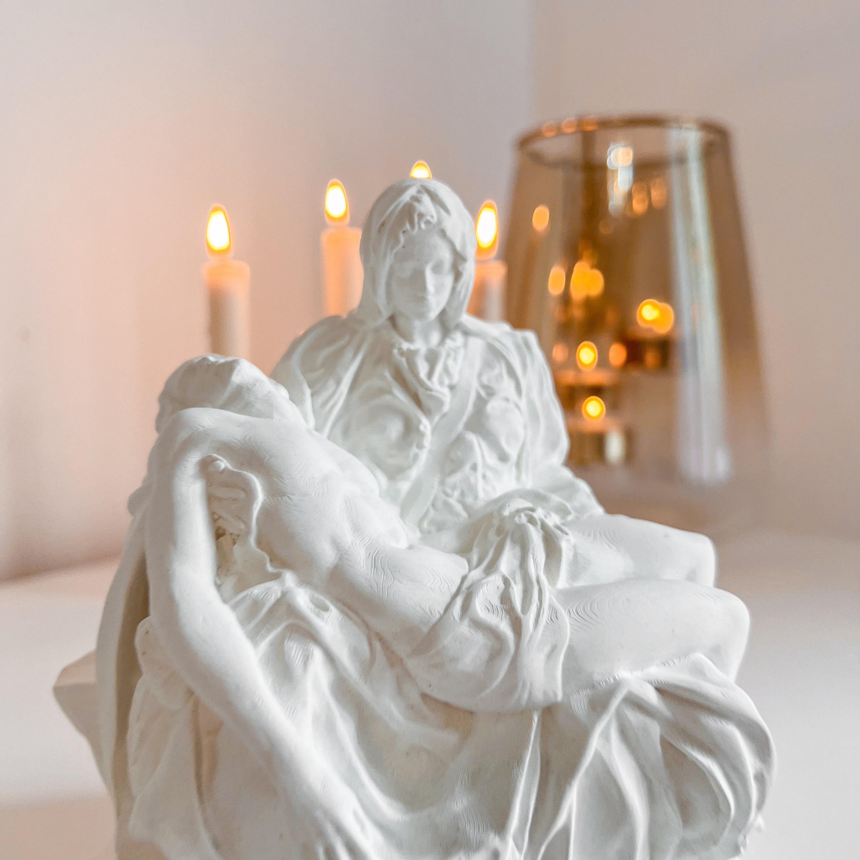 Pieta Michelangelo Concrete Sculpture - Etsy