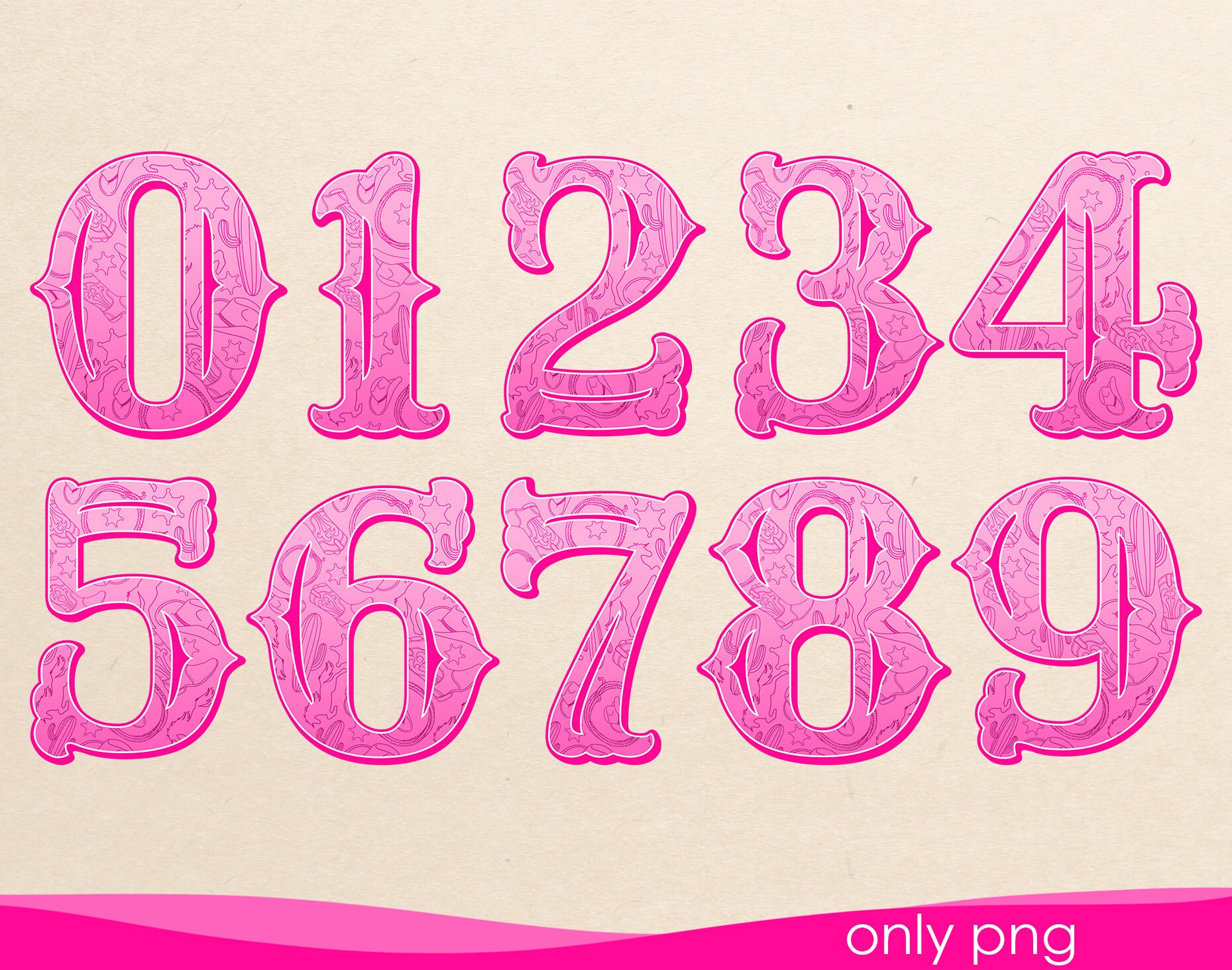 Cowgirl Birthday Png, Cowgirl Numbers Png, Birthday Girl Png, Cowgirl ...