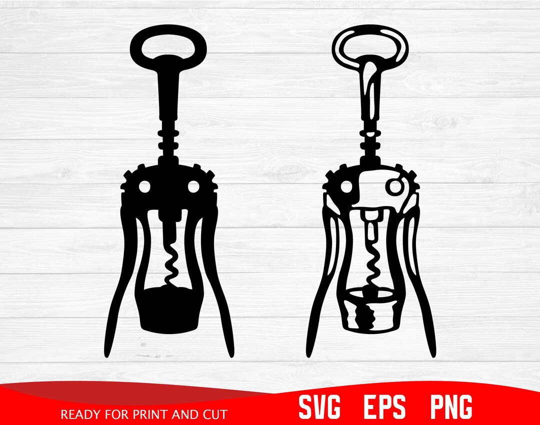 Corkscrew Svg, Corkscrew Silhouette Svg, Cricut File Svg, File for Cut ...