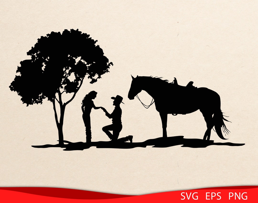 Cowboy and Cowgirl Svg, Cowboy Love Svg, Rancho Life Svg, Country Love ...