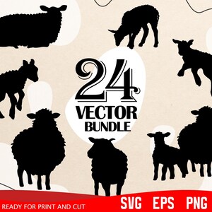 Sheep SVG Bundle, Sheep Svg Eps, Sheep Png, Sheep Vector, Sheep Cut ...