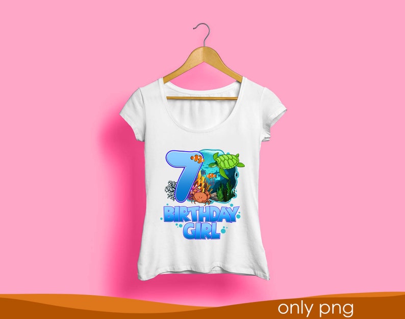 Sea Aquarium Birthday Girl Numbers Png, Ocean Sea Birthday Numbers Png ...