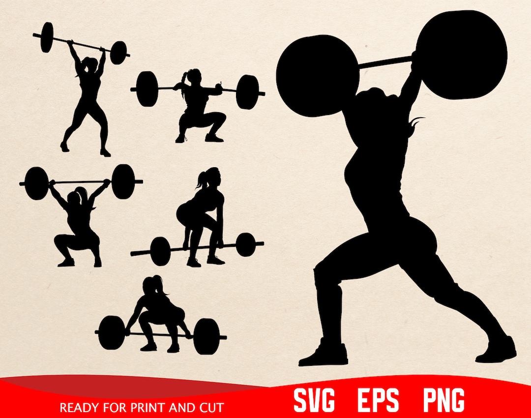 Weightlifting Girl Women Svg Bundle, Power Lifting Girl SVG ...