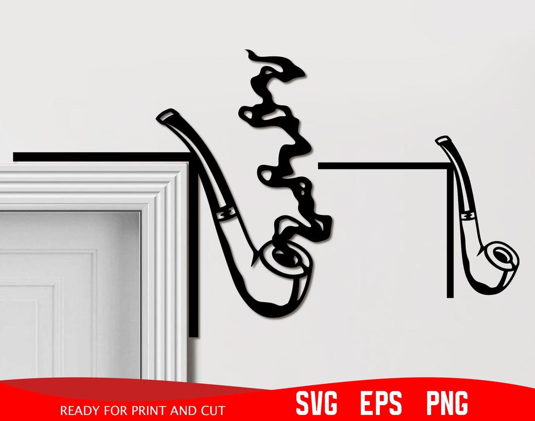 Smoking Pipe Door Corner Svg, Door Corner Svg, Home Decoration Svg ...