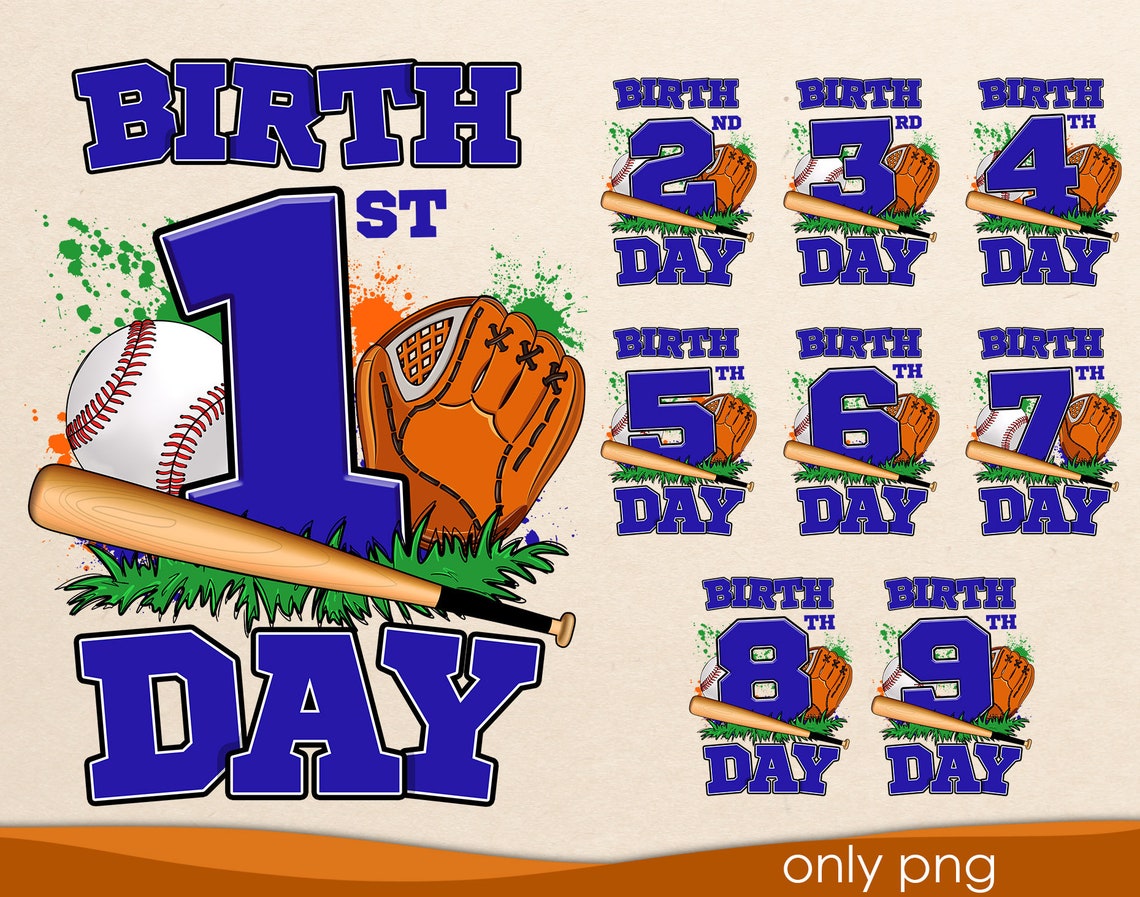Baseball Birthday Boy Png, Baseball Birthday Numbers Png, Baseball Boy ...