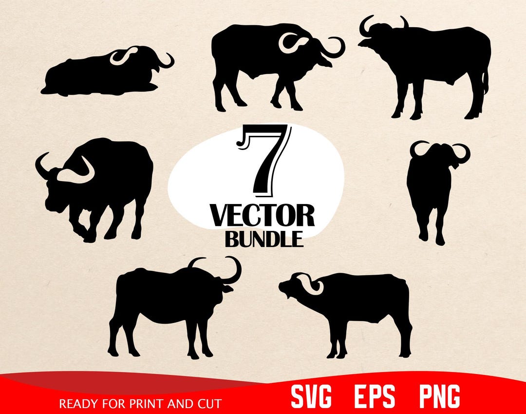 Buffalo SVG Bundle, Buffalo Svg Eps, Buffalo Png, Buffalo Vector, Quail ...