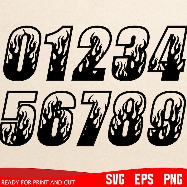 Fire Font Svg - Etsy