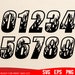 Flame Font Svg, Fire Font Svg, Burning Font Svg, Fire Numbers Svg ...