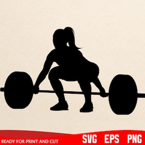 Weightlifting Girl Women Svg Bundle, Power Lifting Girl SVG ...