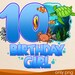 Sea Aquarium Birthday Girl Numbers Png, Ocean Sea Birthday Numbers Png ...