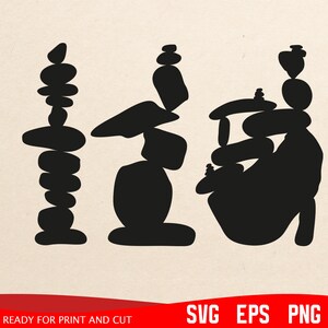 Balancing Stones Svg, Stacking Stones, Zen Stones, Stacking Rocks ...
