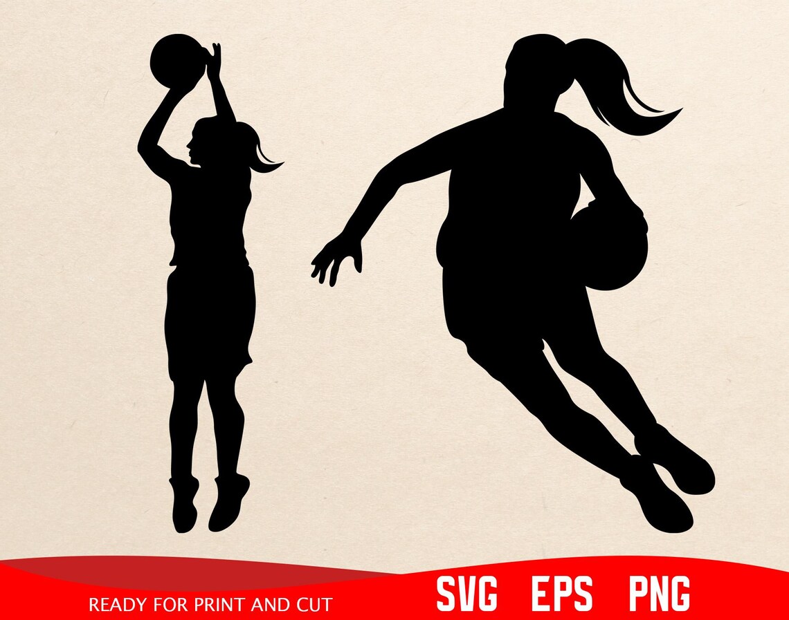Basketball Girl Women Svg Bundle, Female Basketball Svg, Basketball ...