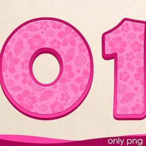 Tropical Numbers Png, Summer Time Number PNG, Beach Life, Hawaii ...