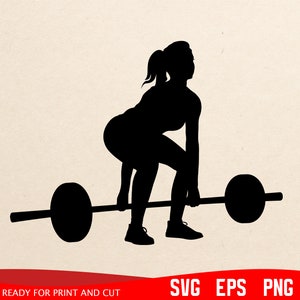 Weightlifting Girl Women Svg Bundle, Power Lifting Girl SVG ...