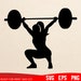 Weightlifting Girl Women Svg Bundle, Power Lifting Girl SVG ...