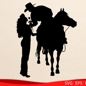 Cowboy and Cowgirl Svg, Cowboy Love Svg, Rancho Life Svg, Country Love ...