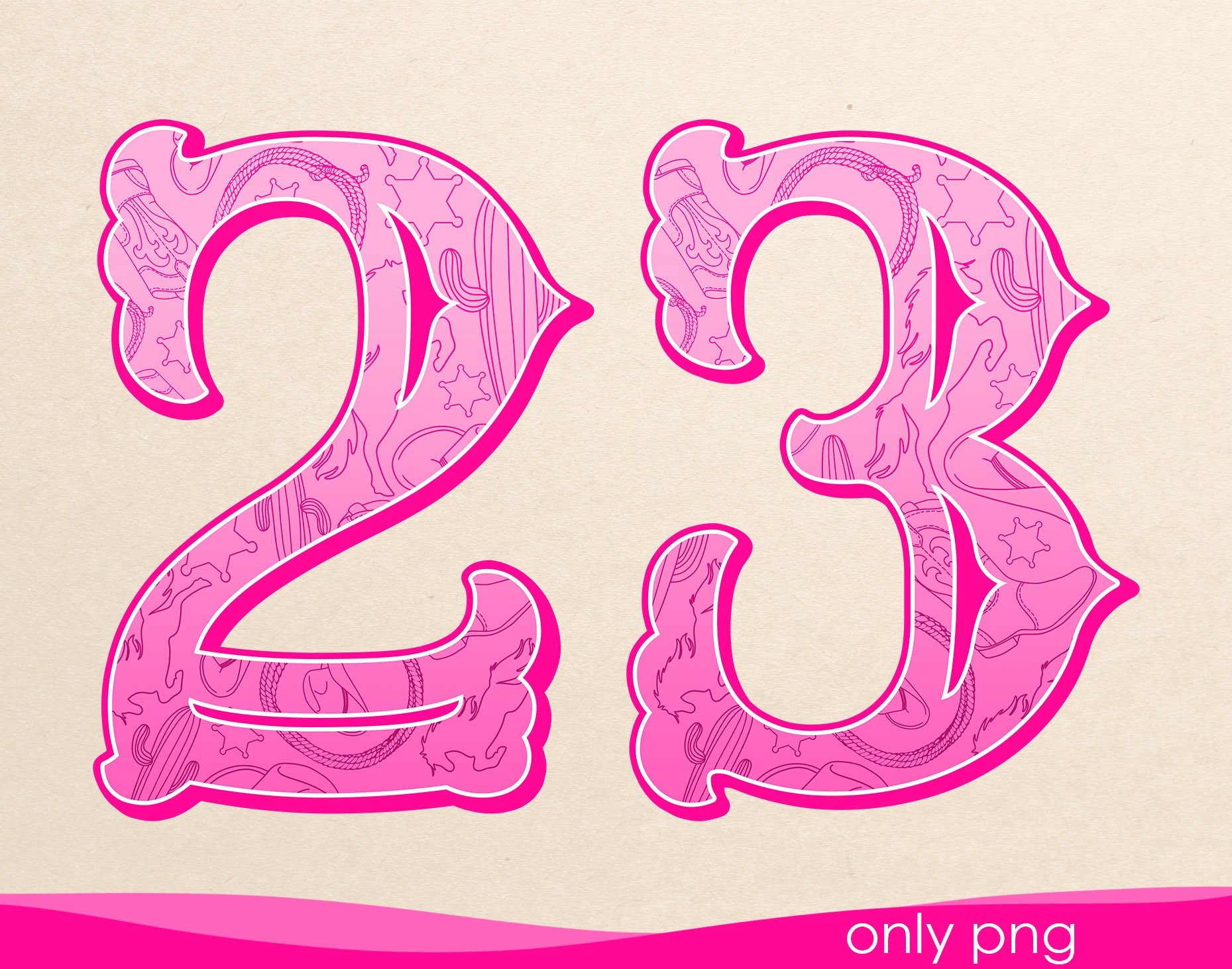 Cowgirl Birthday Png, Cowgirl Numbers Png, Birthday Girl Png, Cowgirl ...