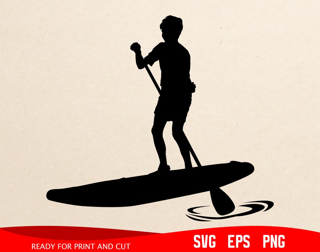 Paddleboarding Svg, Paddle Board Clipart, Paddleboard Surfing Png ...