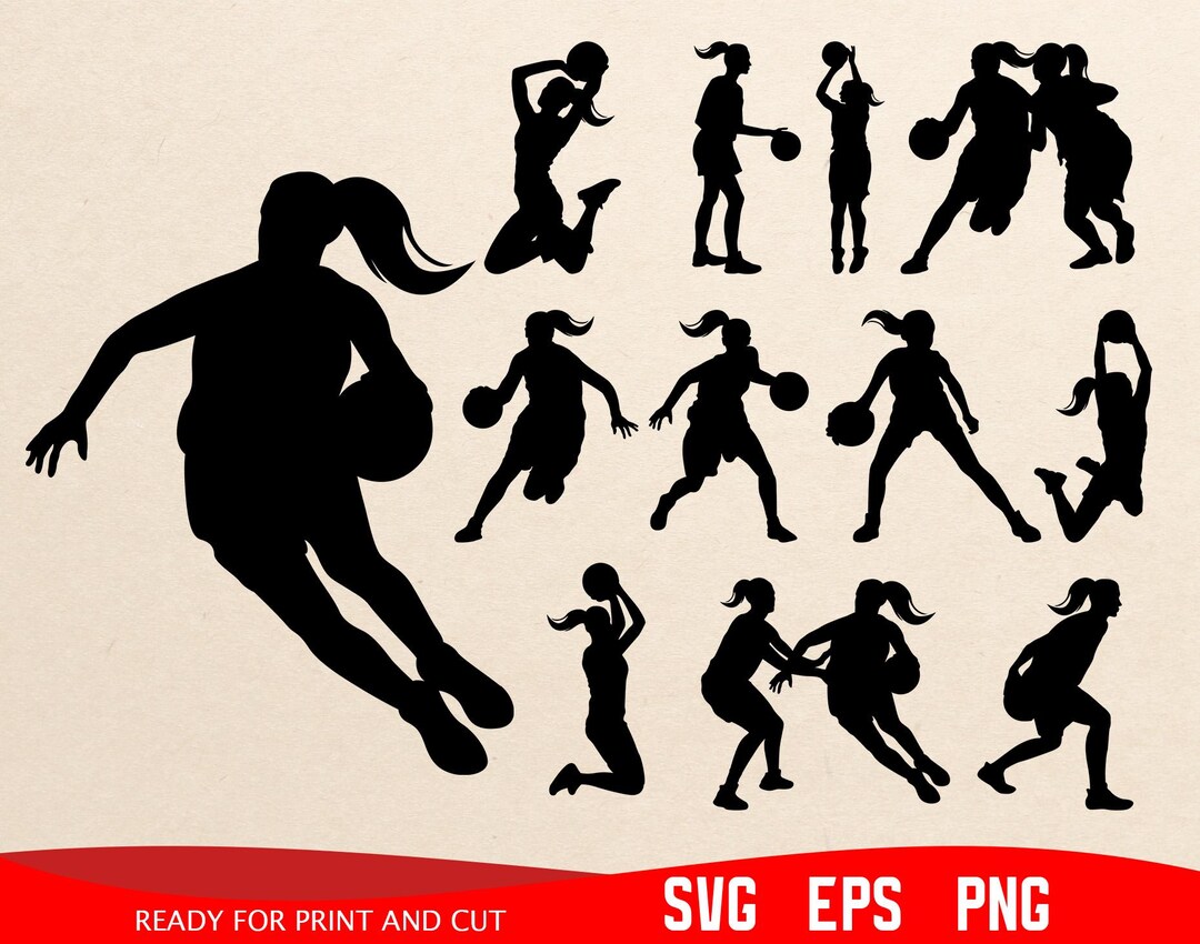 Basketball Girl Women Svg Bundle, Female Basketball Svg, Basketball ...