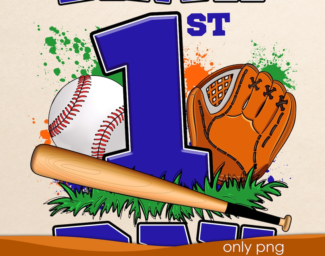 Baseball Birthday Boy Png, Baseball Birthday Numbers Png, Baseball Boy ...