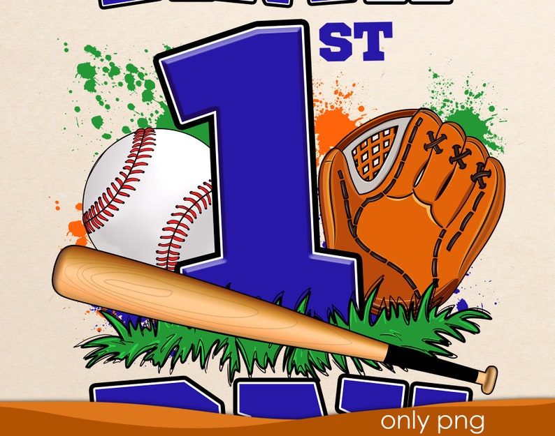 Baseball Birthday Boy Png, Baseball Birthday Numbers Png, Baseball Boy ...