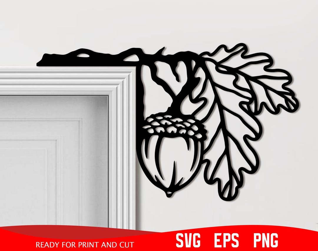 Acorn Window and Door Corner Svg, Acorn Door Corner Svg, Home ...