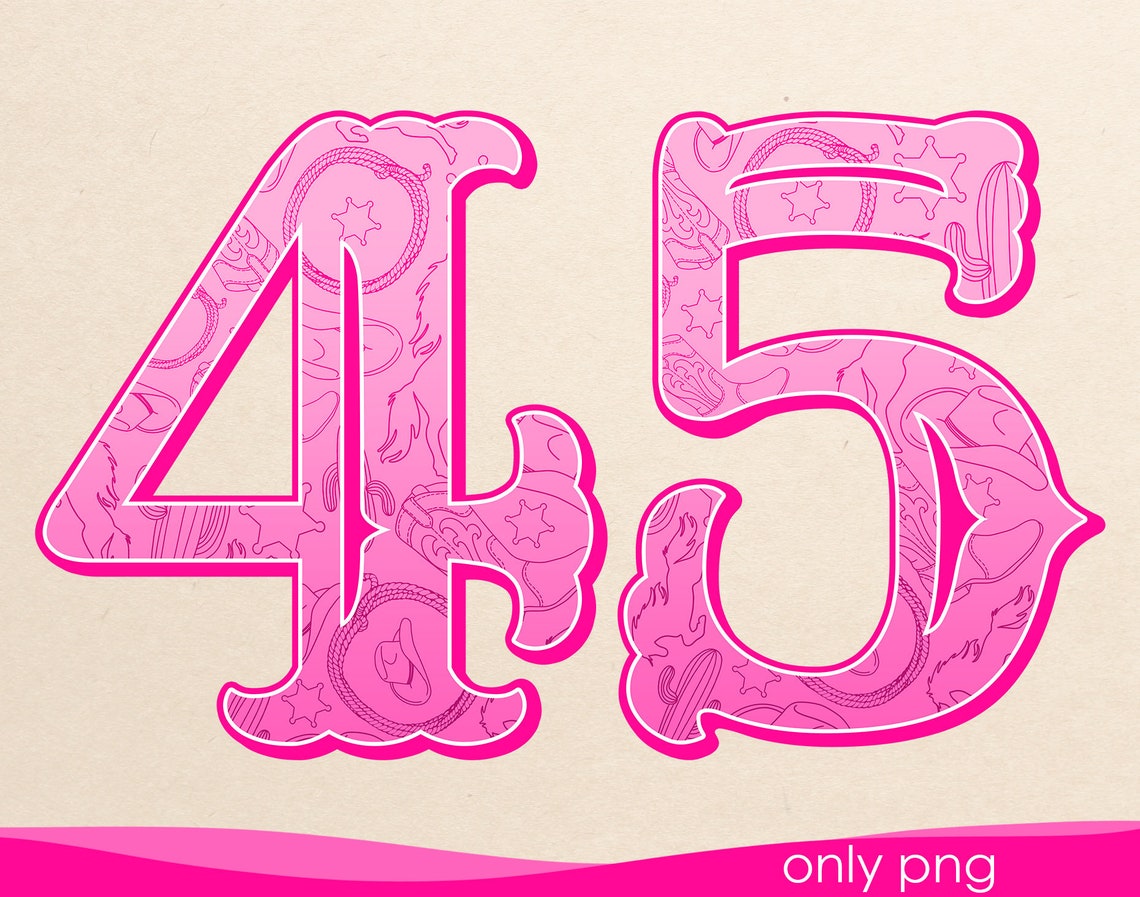 Cowgirl Birthday Png, Cowgirl Numbers Png, Birthday Girl Png, Cowgirl ...