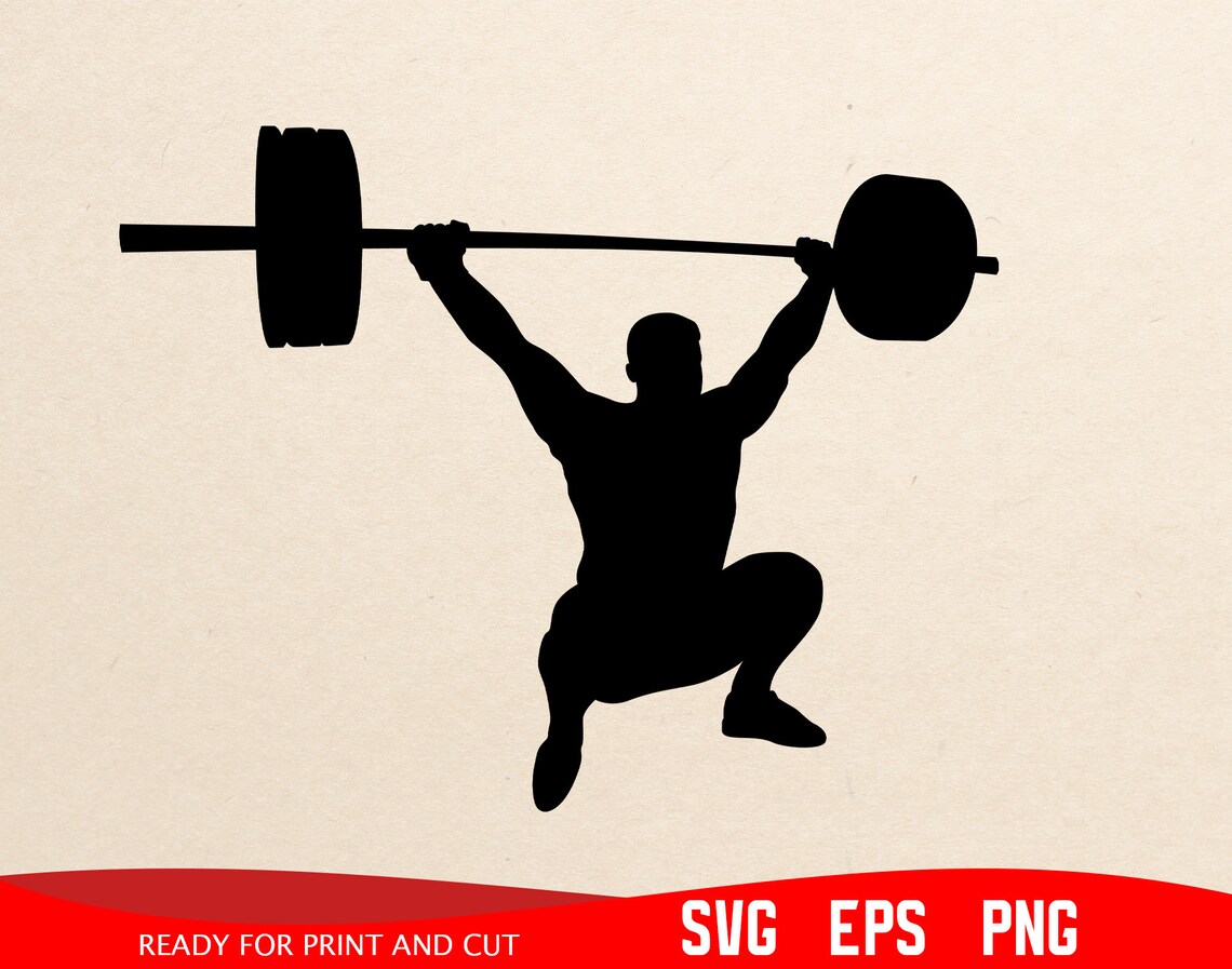 Weightlifting Svg Bundle, Power Lifting SVG, Weightlifter Clipart ...