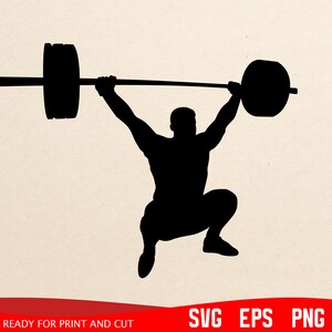 Weightlifting Svg Bundle, Power Lifting SVG, Weightlifter Clipart ...