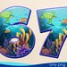 Sea Aquarium Birthday Numbers Png, Ocean Sea Numbers Png, Birthday ...