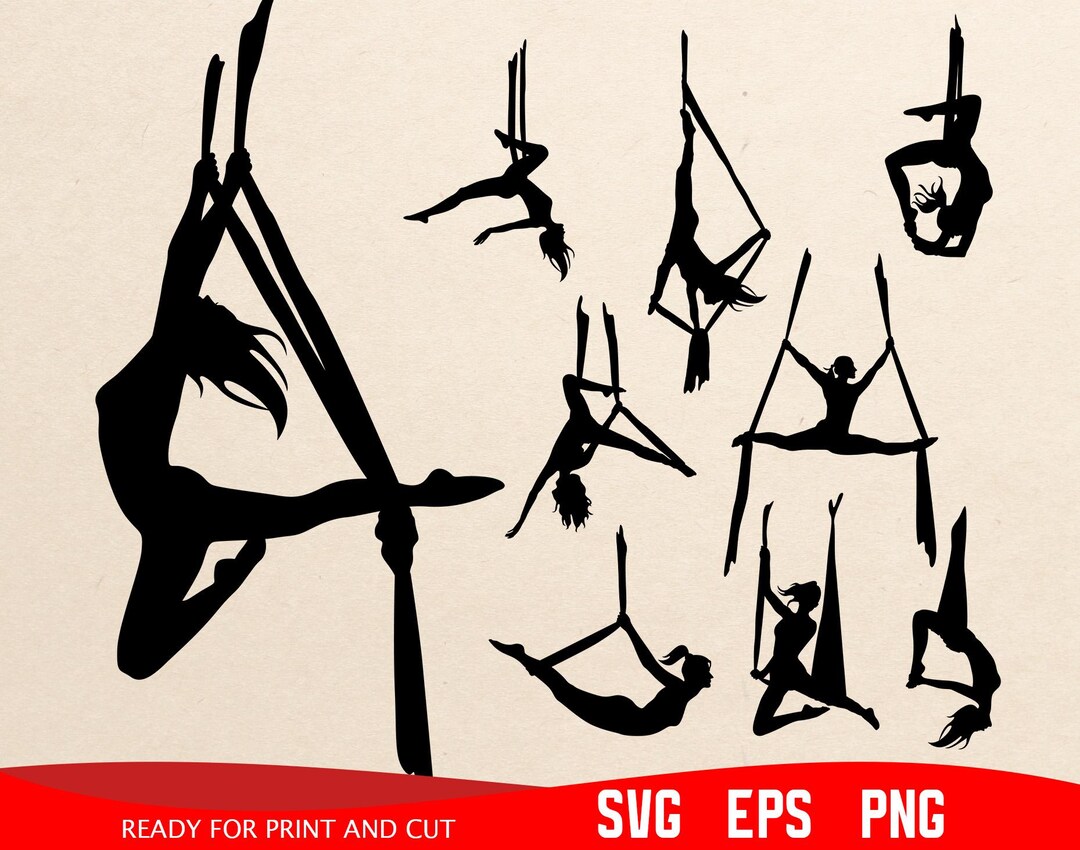 Aerial Hammock SVG Bundle, Aerialist SVG, Aerial Yoga Shirt Design ...