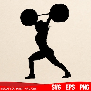 Weightlifting Girl Women Svg Bundle, Power Lifting Girl SVG ...