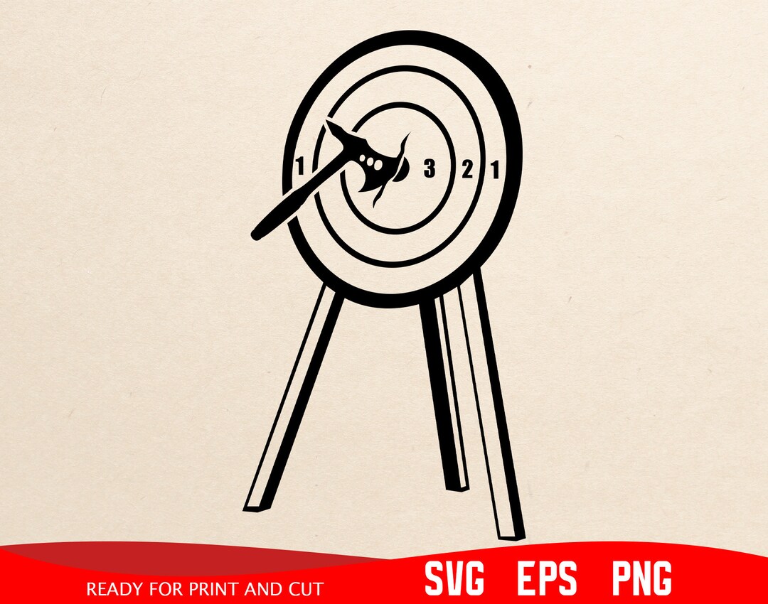 Axe Throwing Design Png Eps Svg, Printing Sublimation Tshirt PNG ...