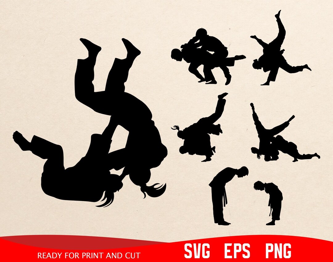 Judo Svg, Judo SVG Files, Sports Svg, Judo Silhouette, Karate Svg ...