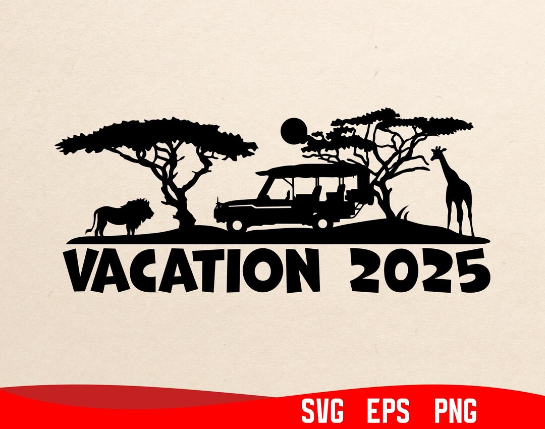 Safari Svg, Safari Car Svg Png Eps, African Scene Svg, Vector, Digital ...