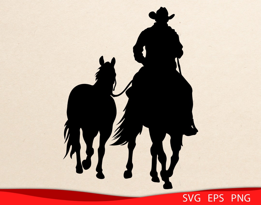 Cowboy Svg, Desert Svg, Cowboy Scene Svg, Cowboy Country Silhouette SVG ...