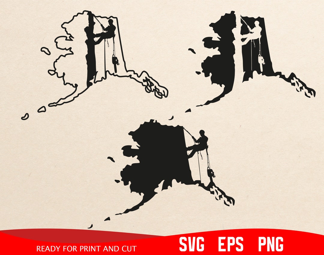 Tree Arborist SVG Tree Services Svg, Tree Cutter Climbing, Silhouette ...