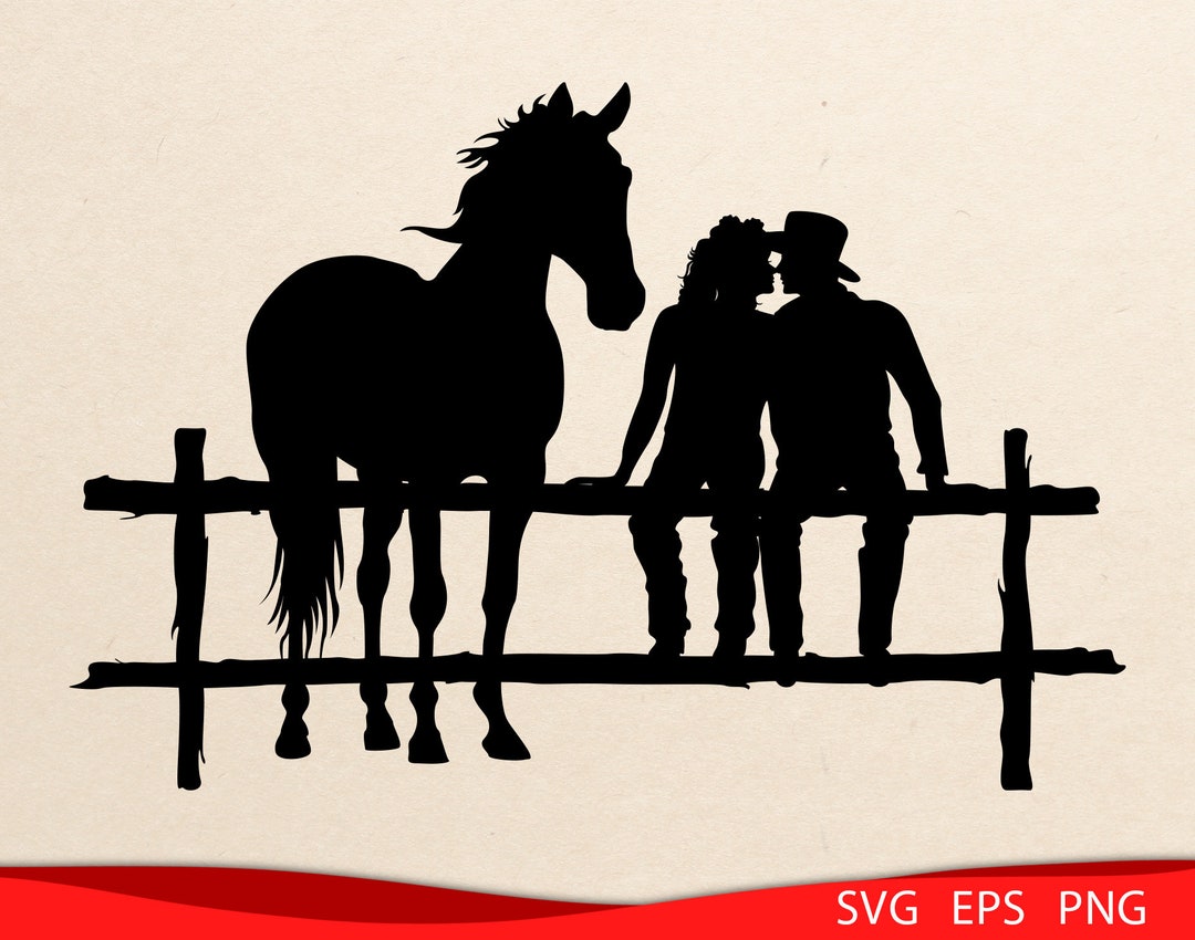 Cowboy and Cowgirl Svg, Cowboy Love Svg, Rancho Life Svg, Country Love ...