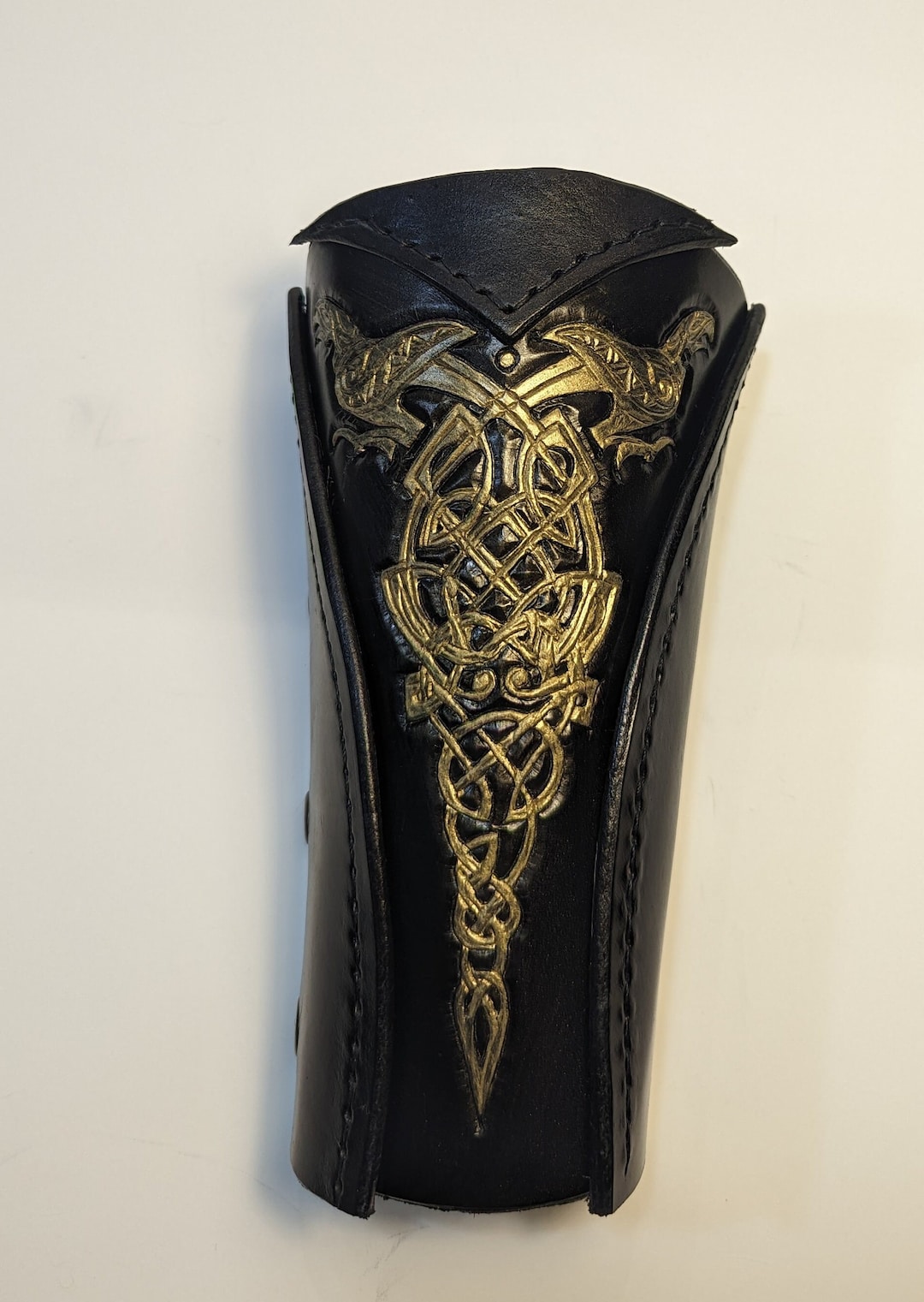 Viking Engraved Leather Vambrace/bracer for LARP and Cosplay - Etsy