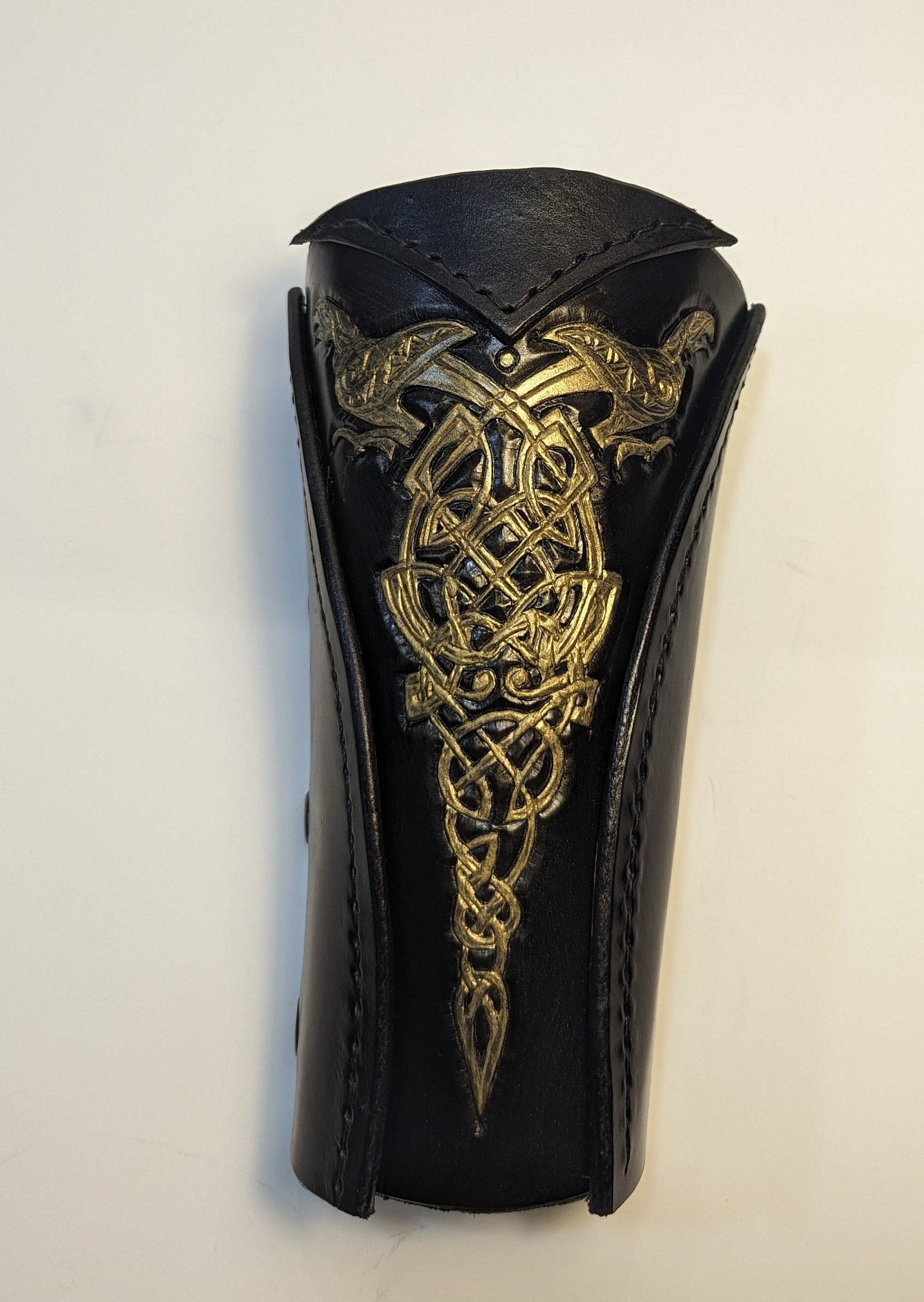Viking Engraved Leather Vambrace/bracer for LARP and Cosplay - Etsy