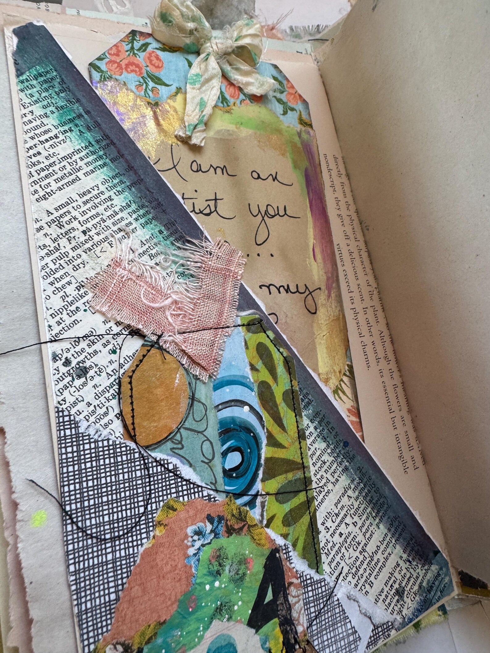 Handmade Mixed Media Art Journal Master Board Cover Diary Junk Journal ...