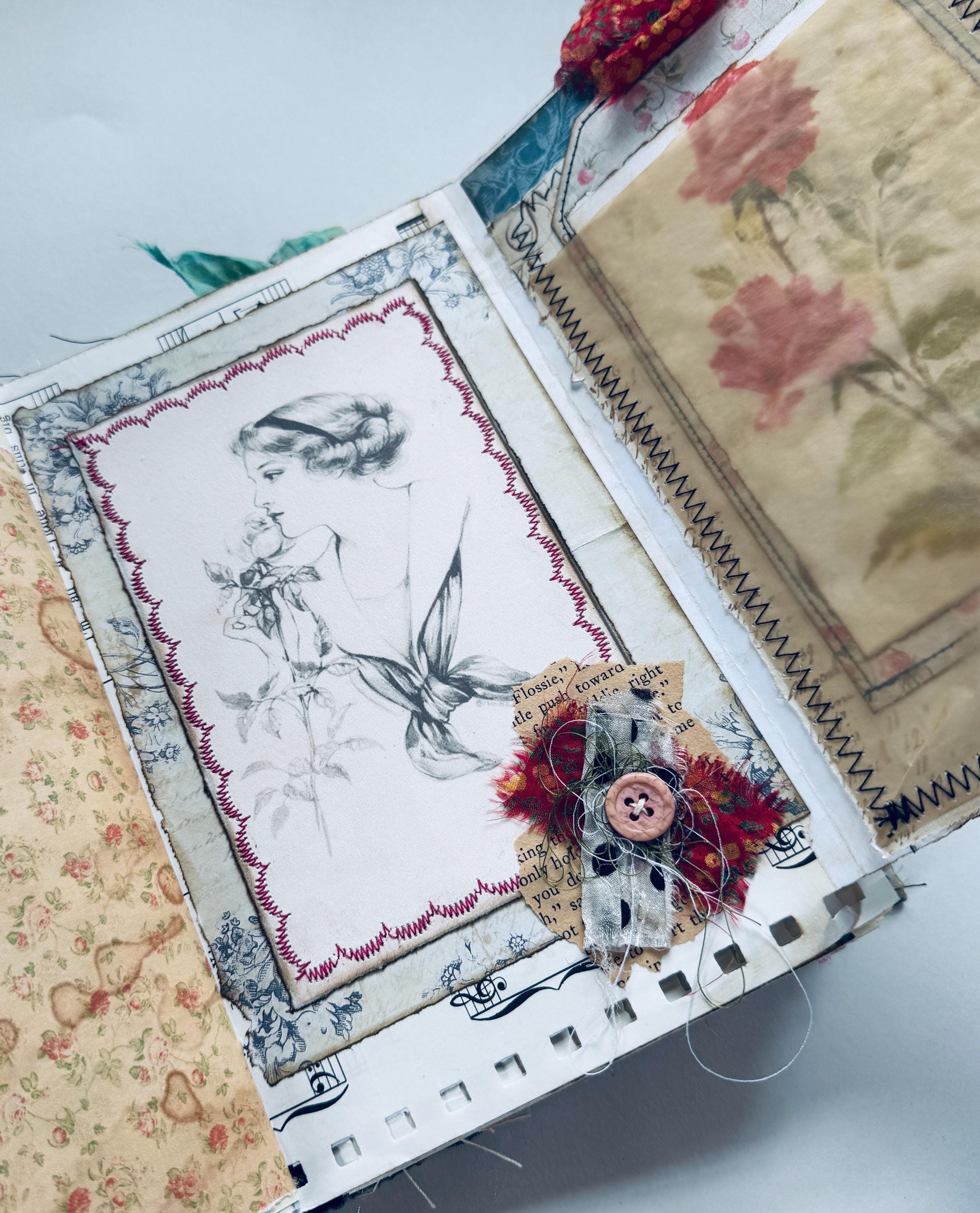 Handmade Vintage Journal Junk Journal Diary - Etsy