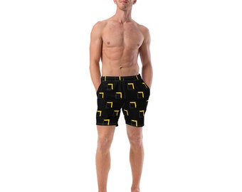 Square Cut Swim Trunks Men - Etsy
