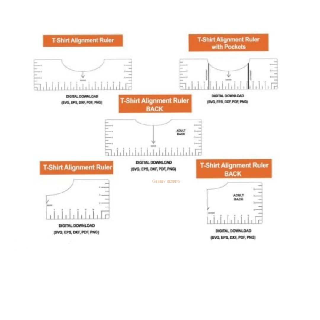 Tshirt Ruler Bundle - Etsy