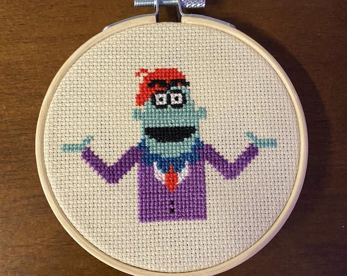 The Muppets: Korbett the Frog Cross Stitch - Etsy